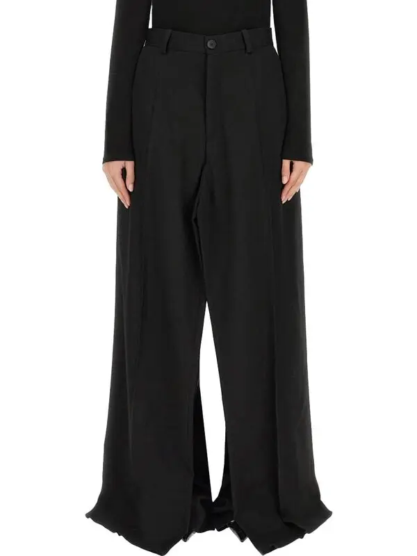 Balenciaga Double Front Pants - Black