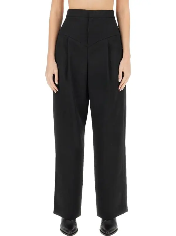 Isabel Marant Étoile Staya Wool Trousers - Black