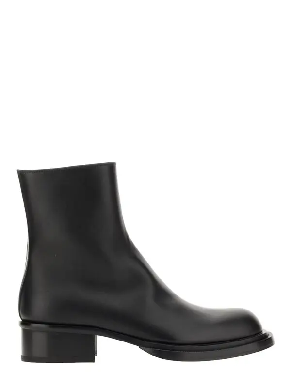 Alexander McQueen Cuban Stack Boot - Black
