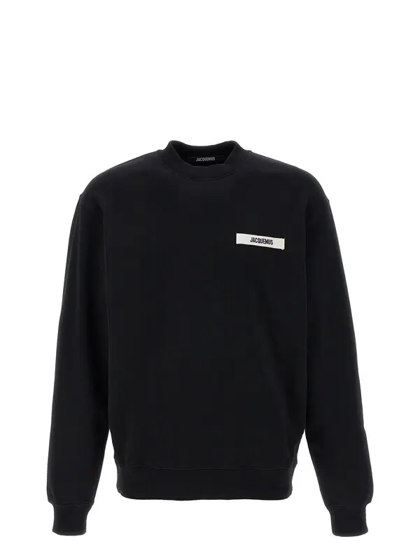Jacquemus Le Sweatshirt Gros Grain - Black