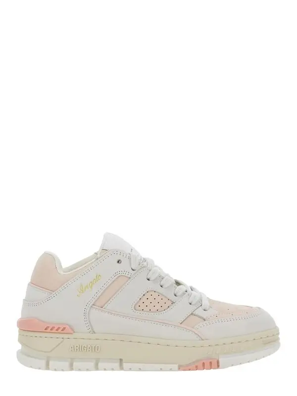 Axel Arigato Area Lo' Pink Low Top Sneakers With Logo Patch On The Tongue And Chunky Sole In Leather - Multicolor