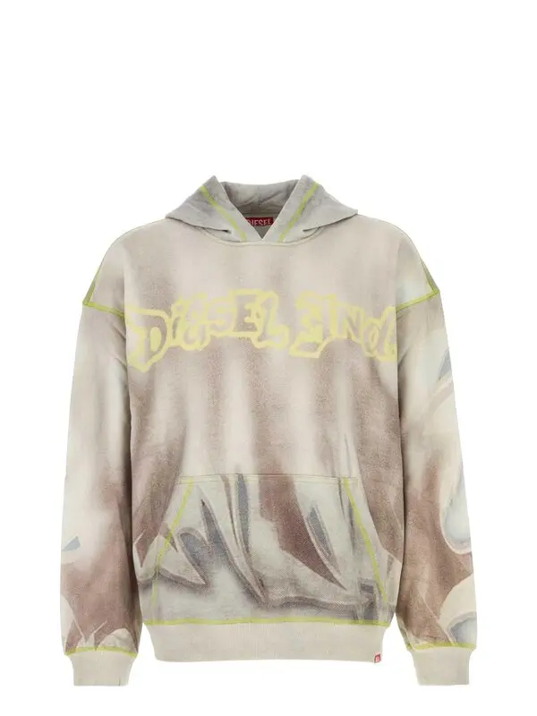 DIESEL® Printed Cotton Sweatshirt - Multicolor