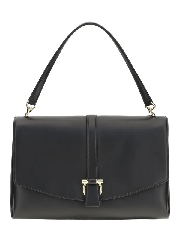 FERRAGAMO Mia Shoulder Bag - Black