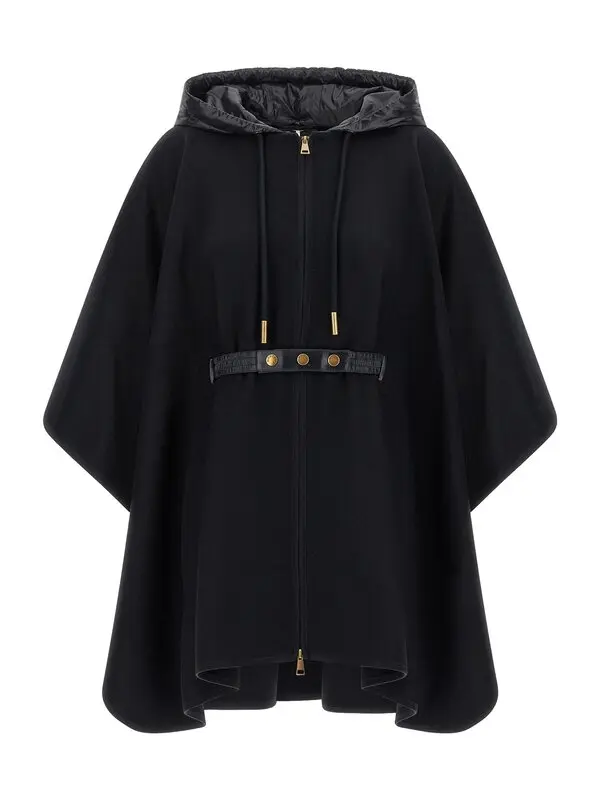 Moncler Two-material Cape - Blue