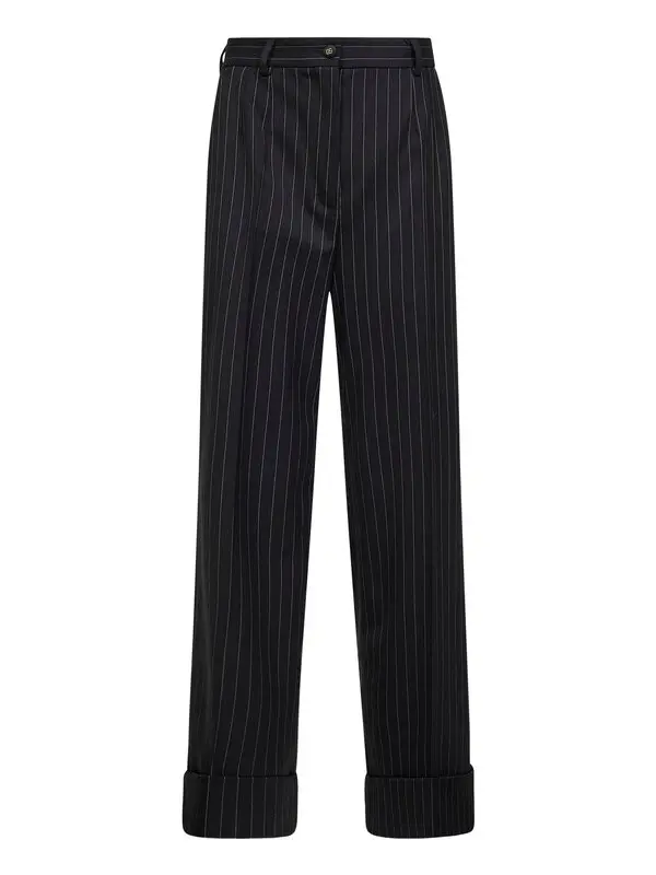 Dolce & Gabbana Pinstriped Trousers - Multicolor