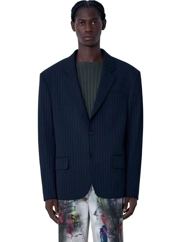 Acne Studios Single-breasted Blazer - Blue
