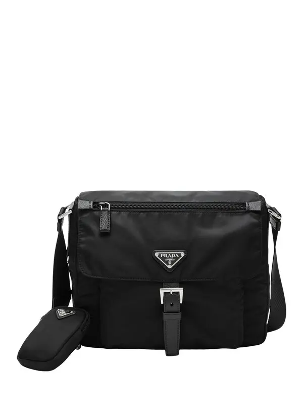Prada Re-nylon Crossbody Bag - Black