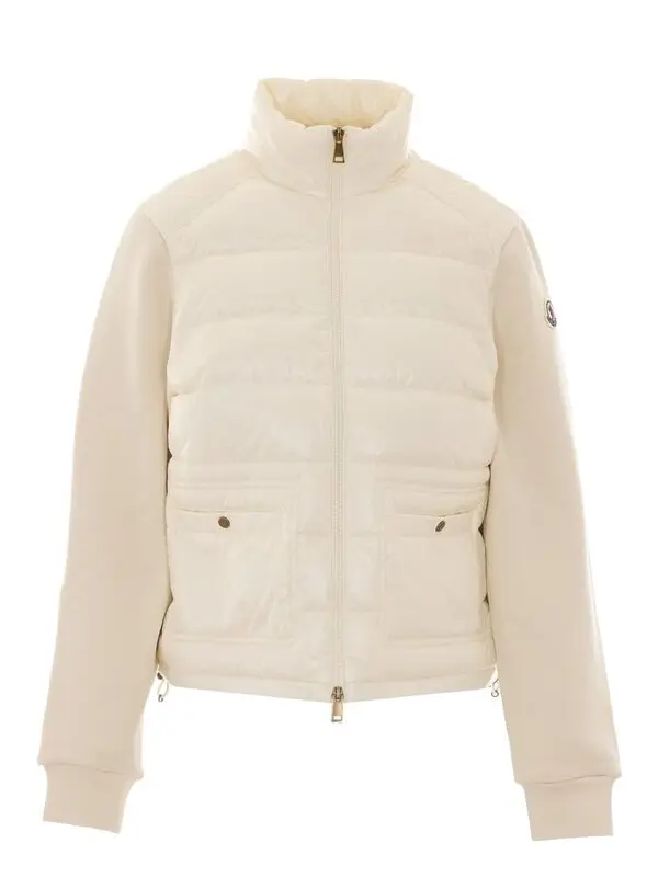 Moncler Logo Cardigan - White