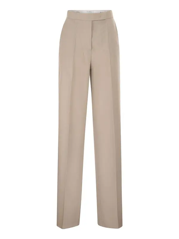 Max Mara Wool, Mohair, And Silk Trousers - Cream