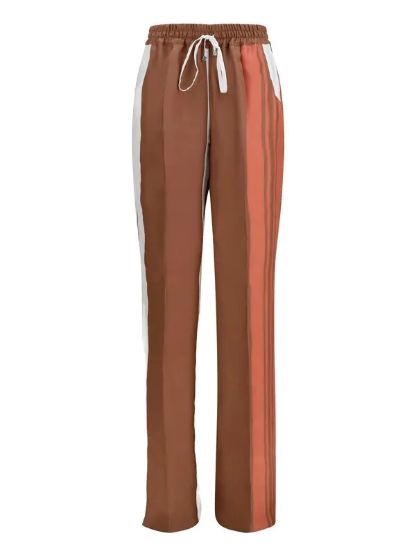 Kiton Striped Silk Trousers - Multicolor