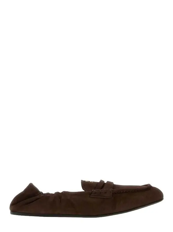 Miu Miu Suede Loafers - Brown