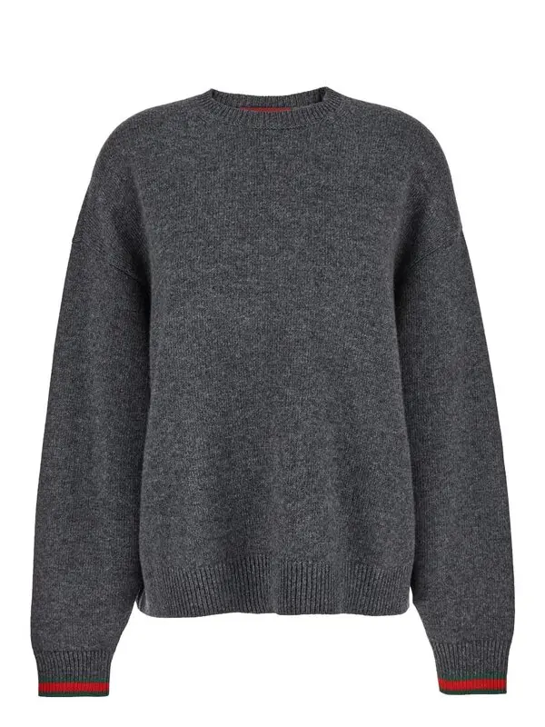 Gucci Wool And Cashmere Blend Crewneck Sweater - Multicolor