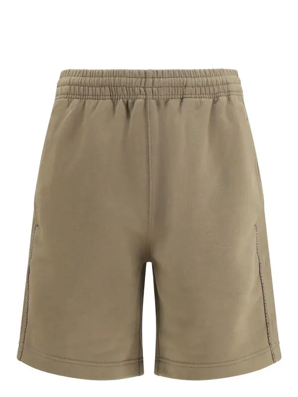 Burberry Cotton Check-trim Shorts - Brown