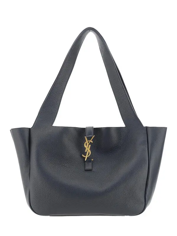 Saint Laurent Le 5 À 7 Bea Leather Shoulder Bag - Black