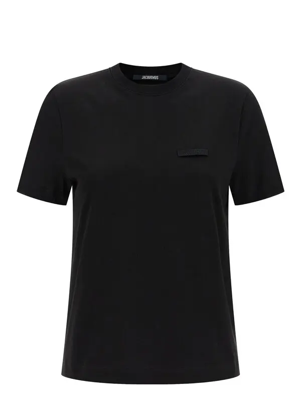 Jacquemus Le T-shirt Gros-gros-grain - Black