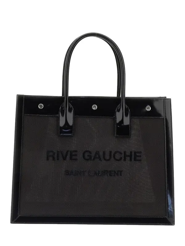 Saint Laurent Rive Gauche Small Tote Bag - Black