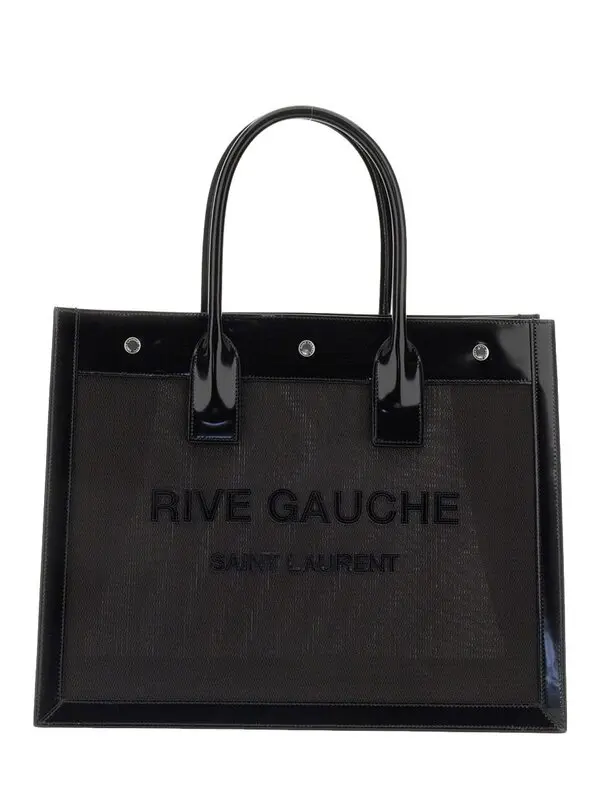 Saint Laurent Rive Gauche Small Tote Bag - Black