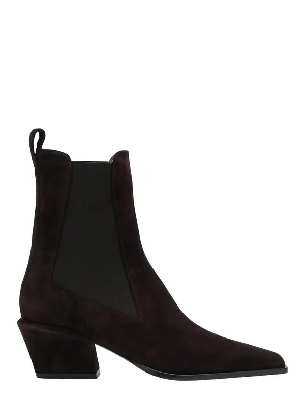 Paris Texas Suede Bettina Boots - Brown