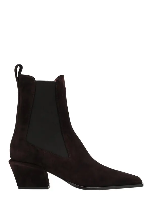 Paris Texas Suede Bettina Boots - Brown