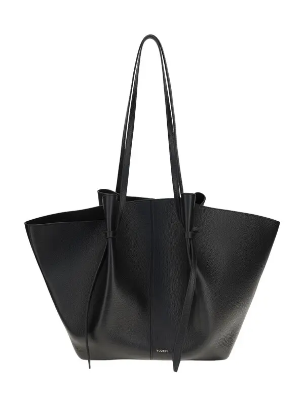 Yuzefi Mochi Leather Shoulder Bag - Black