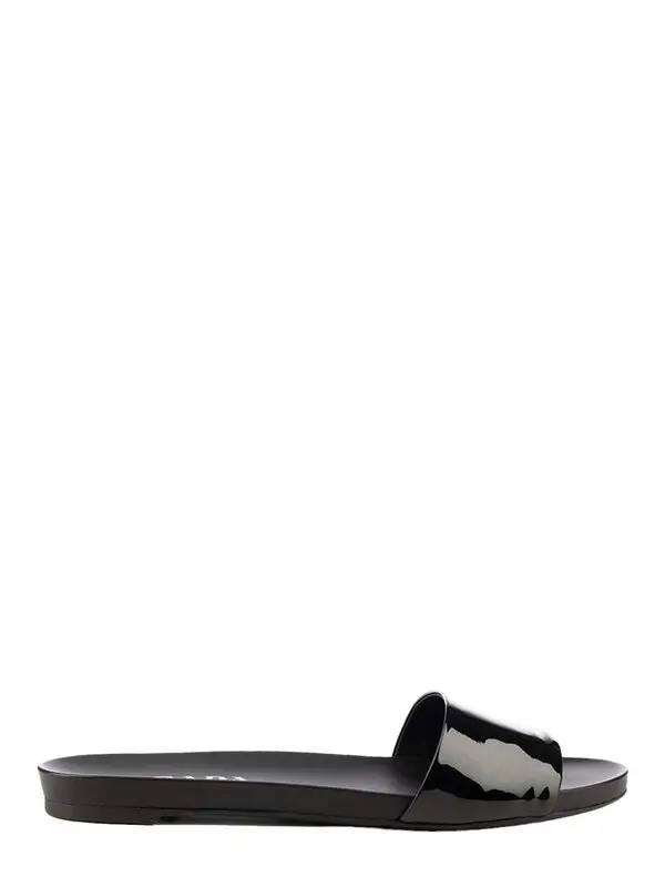 Prada Glossed Slipper Slides - Multicolor