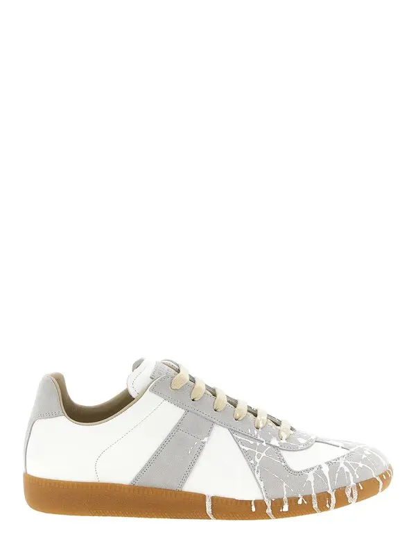 MAISON MARGIELA Replica Leather Sneakers - Gray
