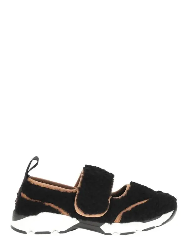 Marni Mary Jane Shearling Sneakers - Black