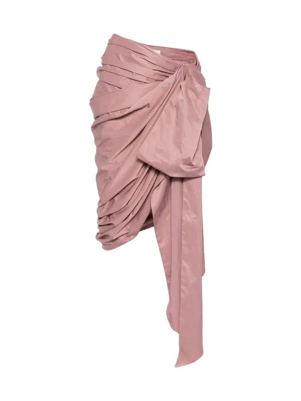 Chloé Draped Silk Mini Skirt - Multicolor