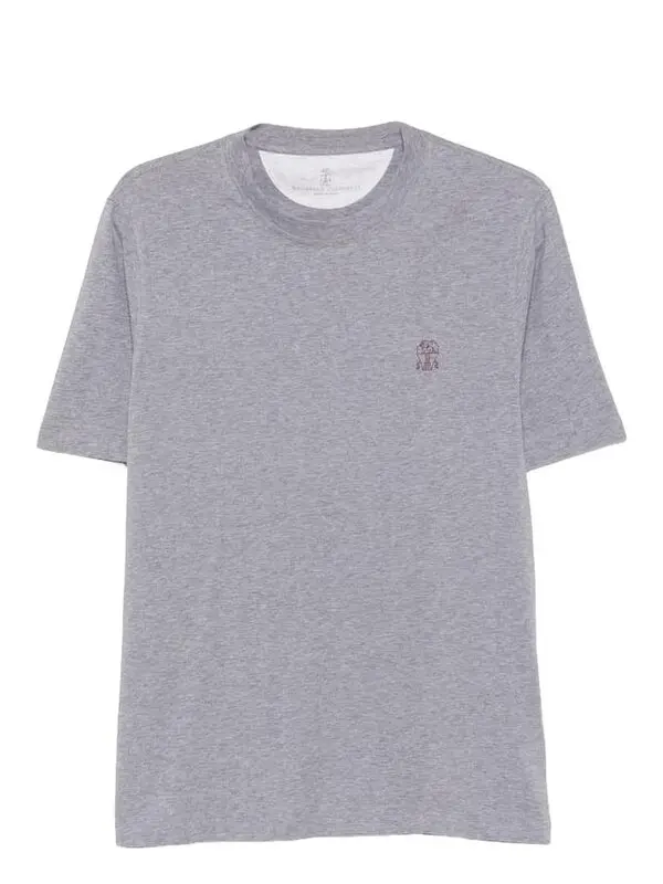 Brunello Cucinelli Grey T-shirts & Vests T-shirts - Gray