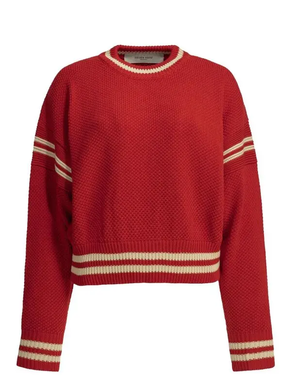 GOLDEN GOOSE Cotton Crewneck Sweater - Multicolor