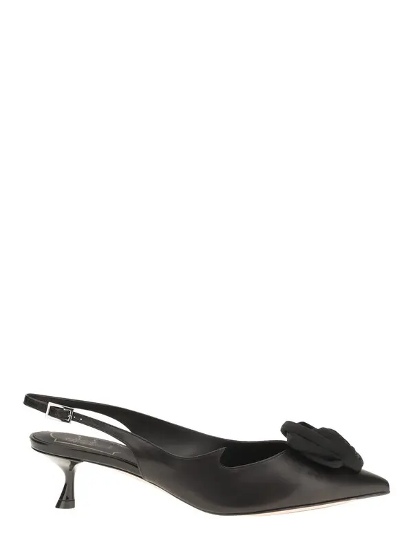 ROGER VIVIER Rose Vivier Slingback Pumps - Black
