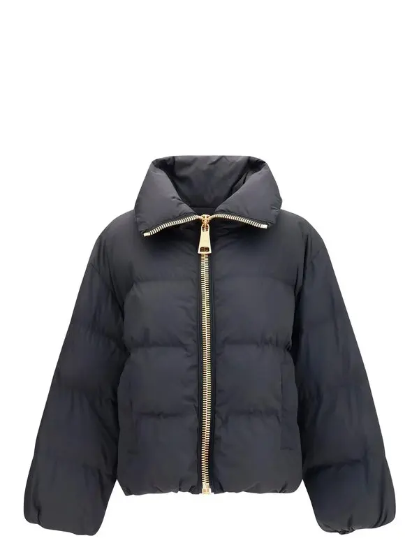 Balmain Padded High-neck Jacket - Black