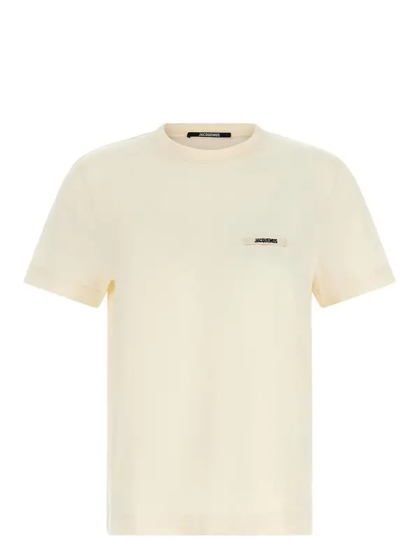 Jacquemus Le T-shirt Gros Grain - Cream