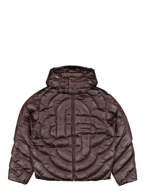 Casablanca Quilted Padded Down Jacket - Brown