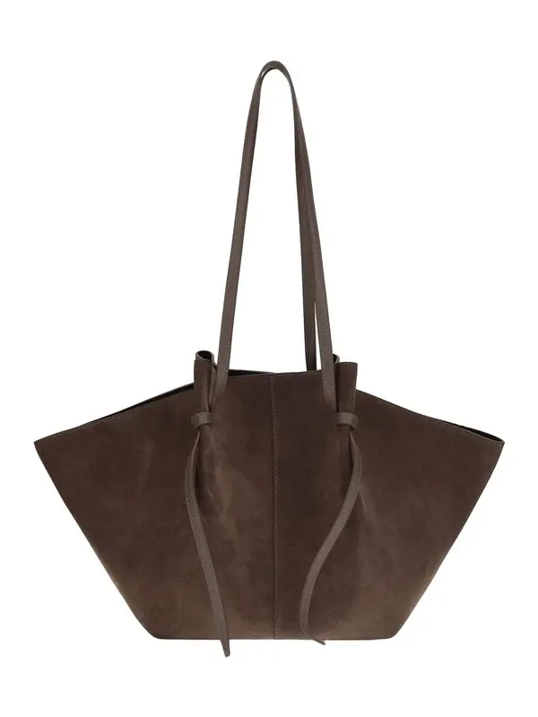 Yuzefi Suede Shoulder Bag - Brown