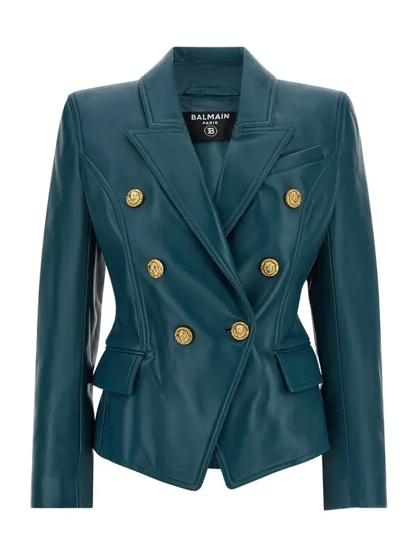 Balmain Testa Di Leone' Blazer - Blue
