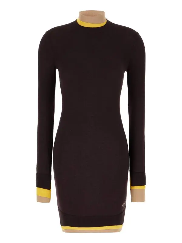 Fendi Long Sleeve Dress - Multicolor