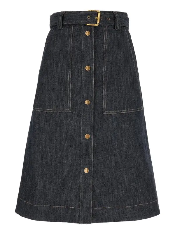 Moncler Denim Skirt - Multicolor