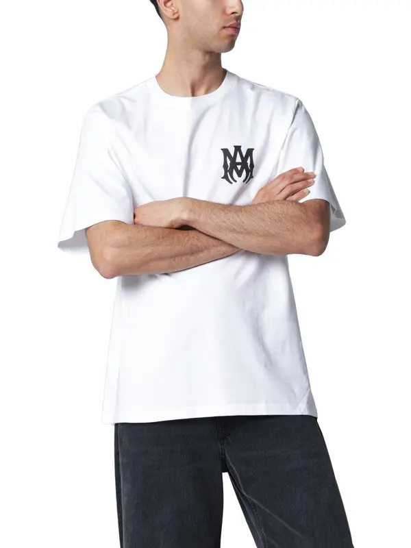 Amiri Cotton T-shirt With Logo Print - White