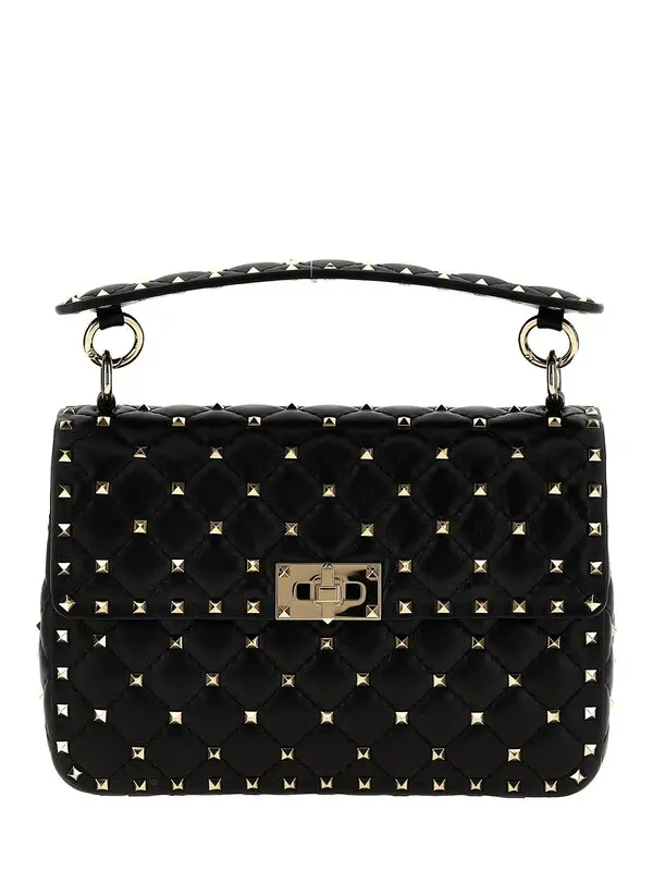 Valentino Garavani Rockstud Spike Shoulder Bag - Black