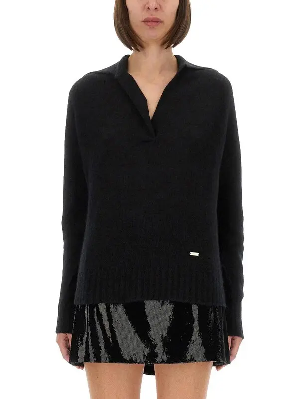 TOM FORD Cashmere And Silk Polo Shirt - Black