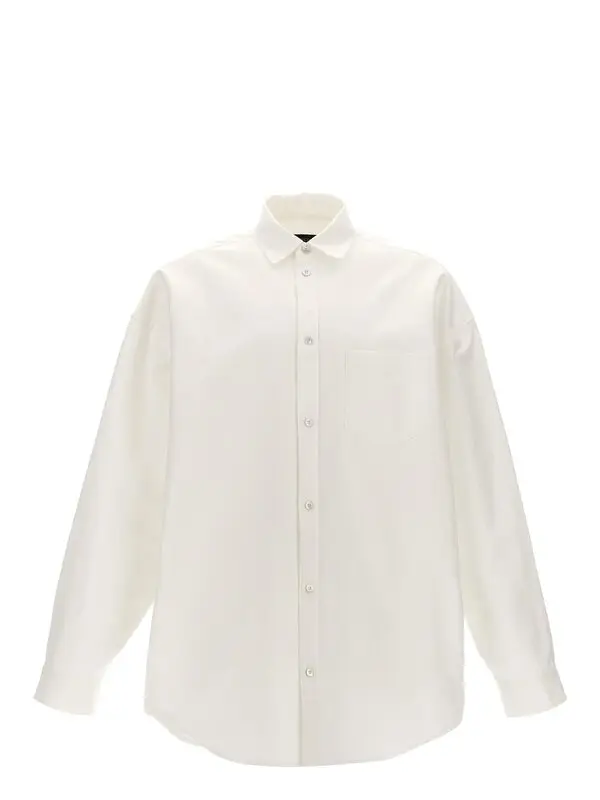 Balenciaga Cotton Poplin Shirt - White