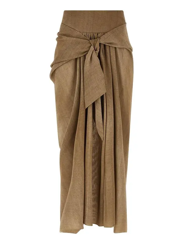 ERMANO SCERVINO Ermanno Scervino Marocain Skirt - Cream