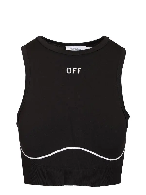 Off-White Off-stamp Sports Bra - Black