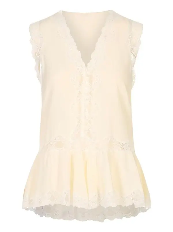 Chloé V-necked Top - Multicolor