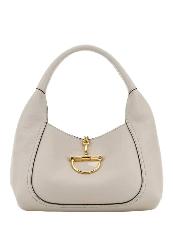 Gucci Leather Shoulder Bag - Gray