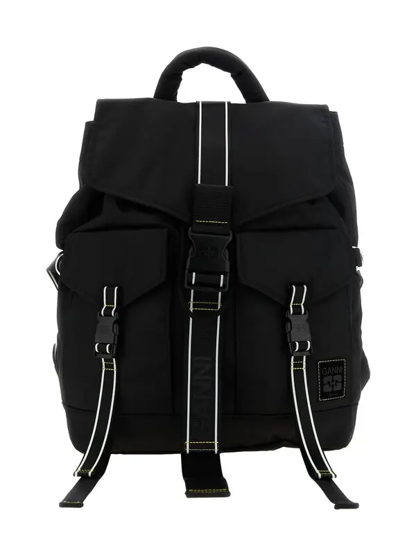 GANNI Re-tech' Backpack - Black