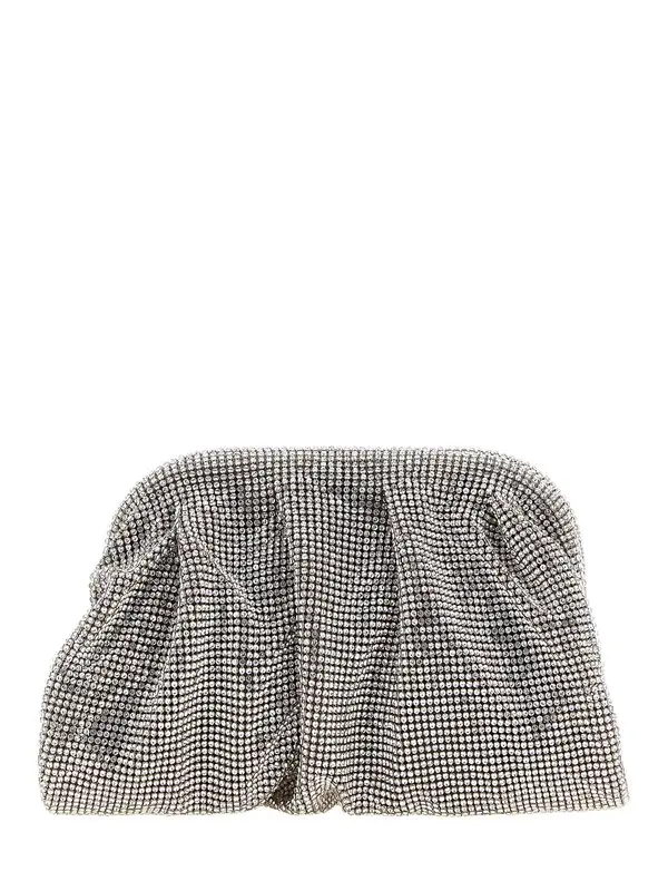 Benedetta Bruzziches Crystal-embellished Clutch - Silver