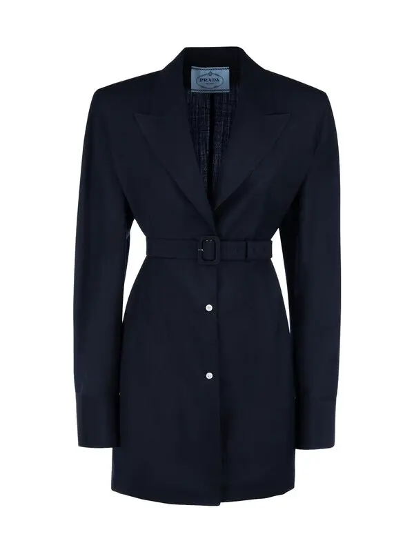 Prada Belted Blazer - Multicolor
