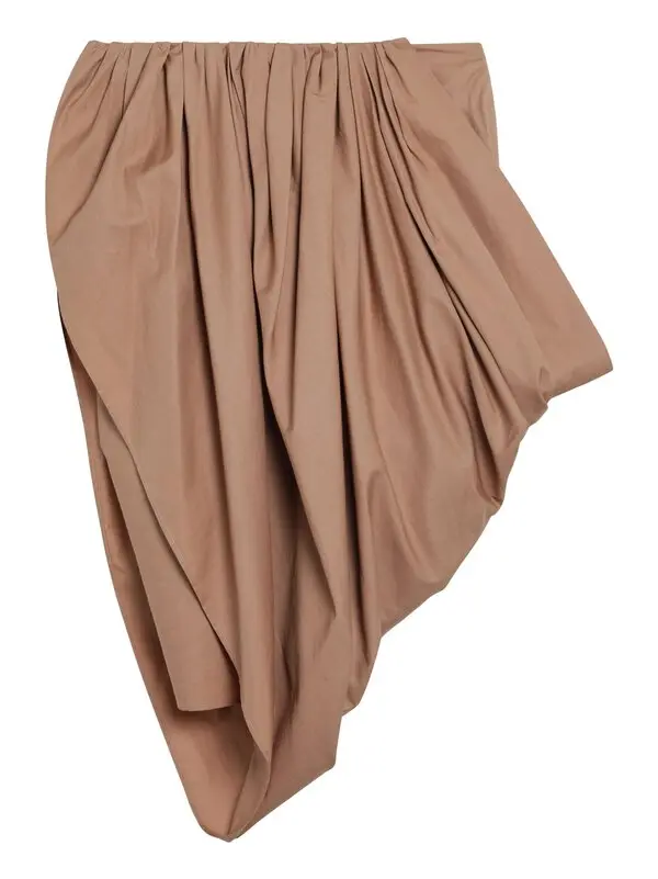 Chloé Cotton Wrap Skirt - Brown